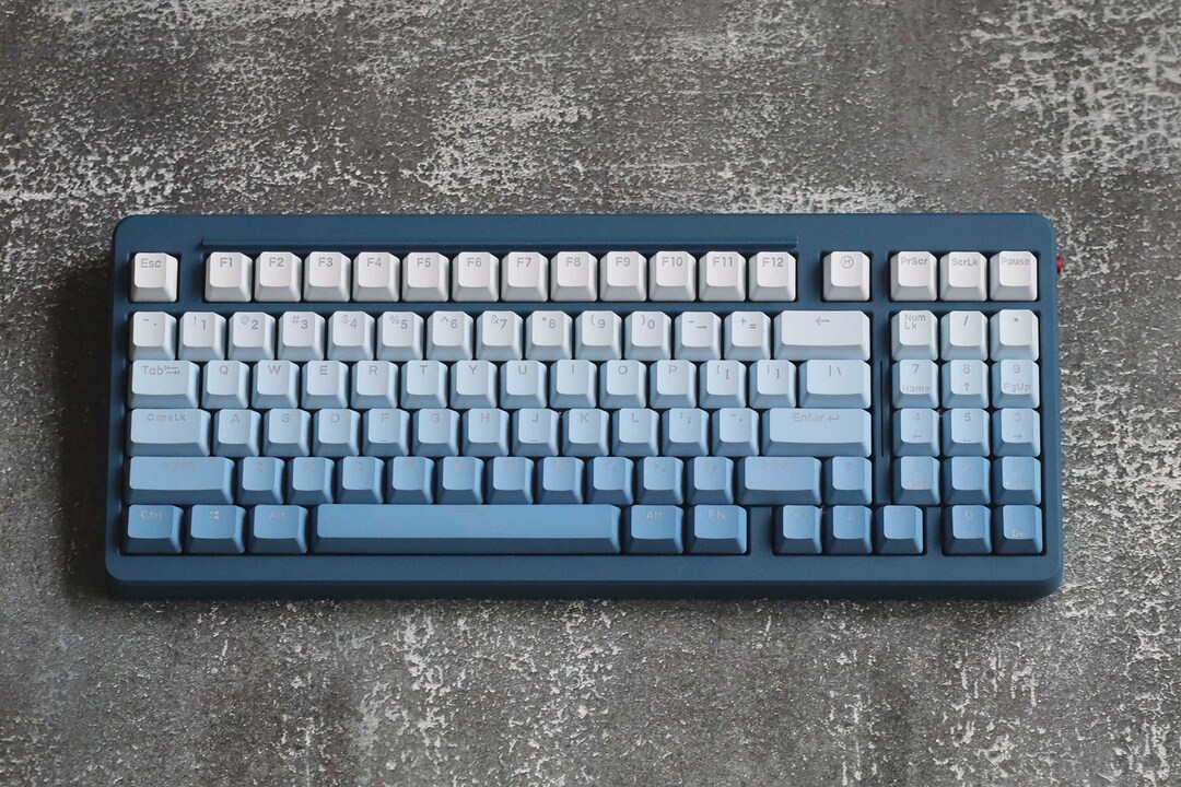 Blue Gradient Keycaps Set Backlit Custom Keycaps Keycap Set - Etsy