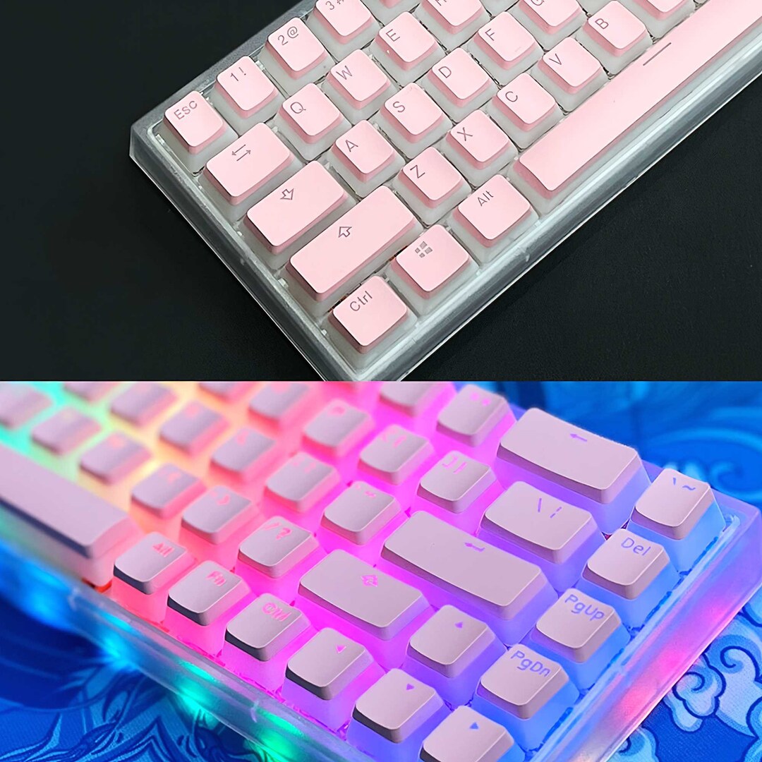 Pink Pudding Keycaps Mechanical Keyboard Transparent - Etsy