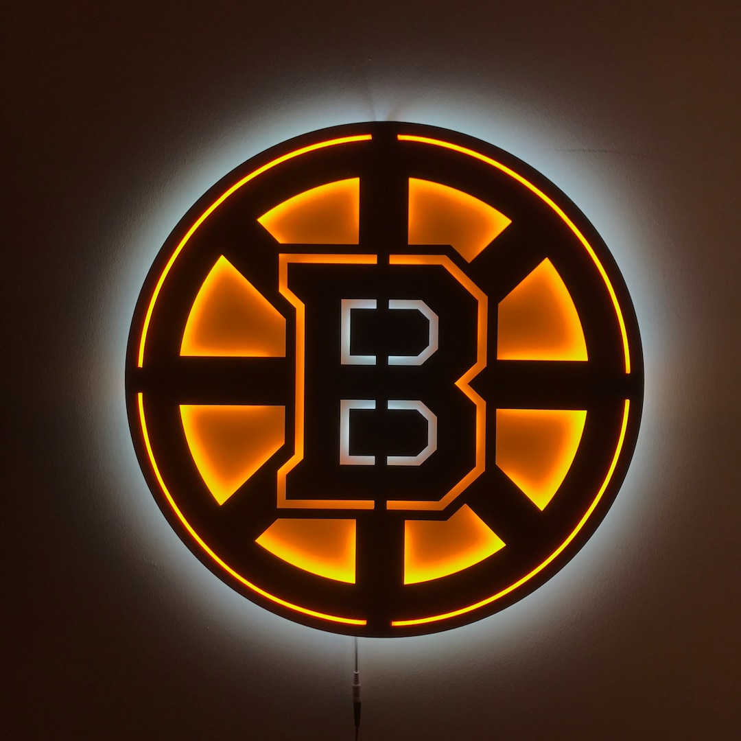 Boston Bruins Lighted Wall Art Signboston Bruins Wall - Etsy Canada