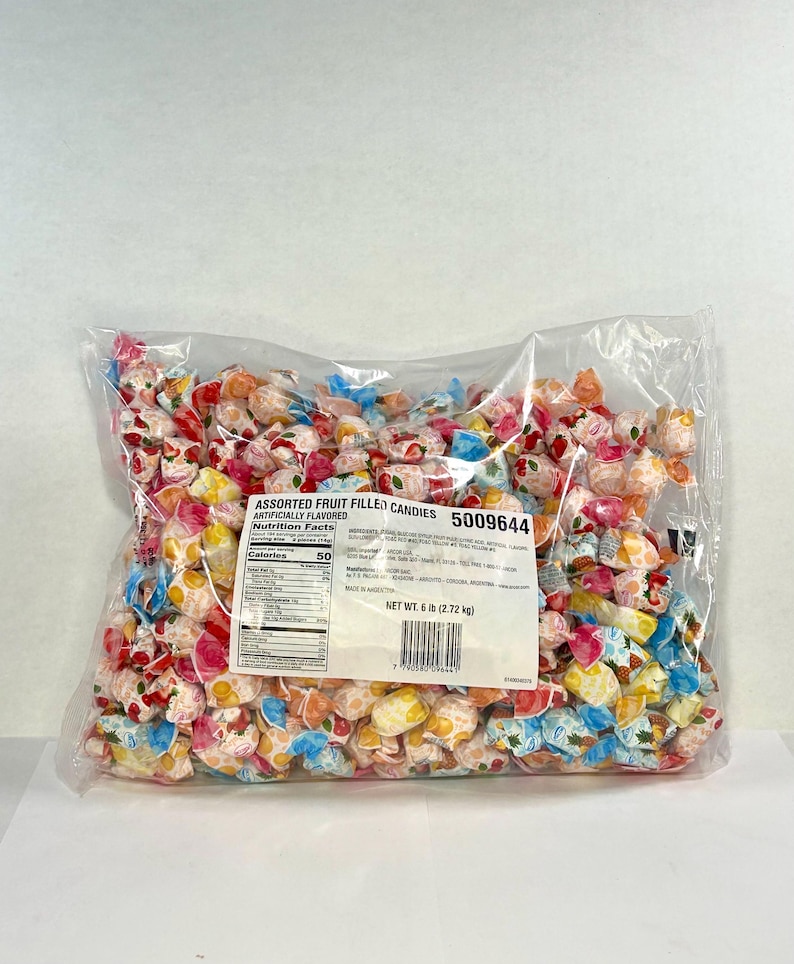 Arcor Assorted Fruit Filled Bon Bons Bulk Hard Candy 1LB 2LB 3LB 5LB ...