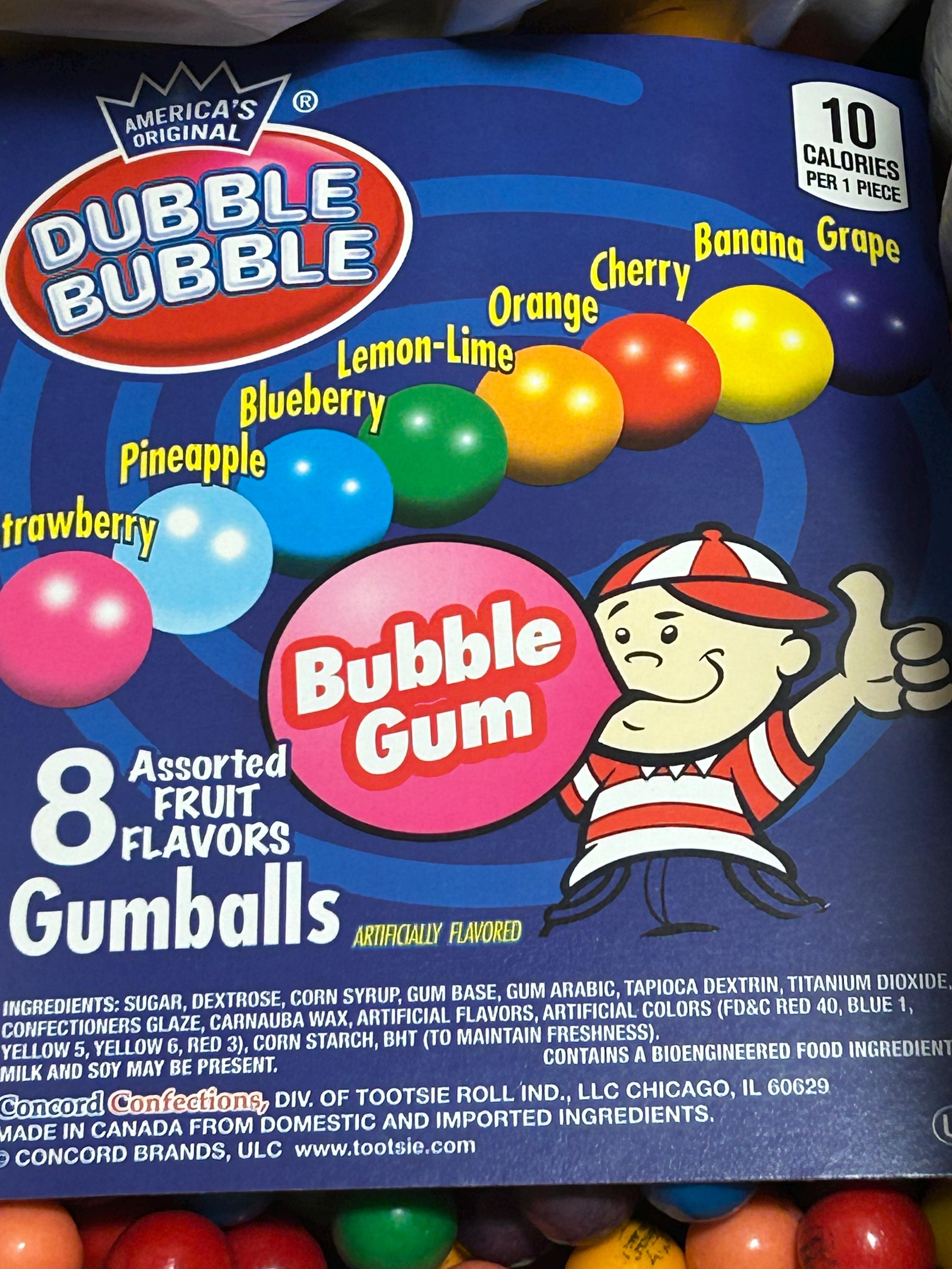 Dubble Bubble Mini Gumballs: Assorted Flavors - Bulk Candy - Etsy