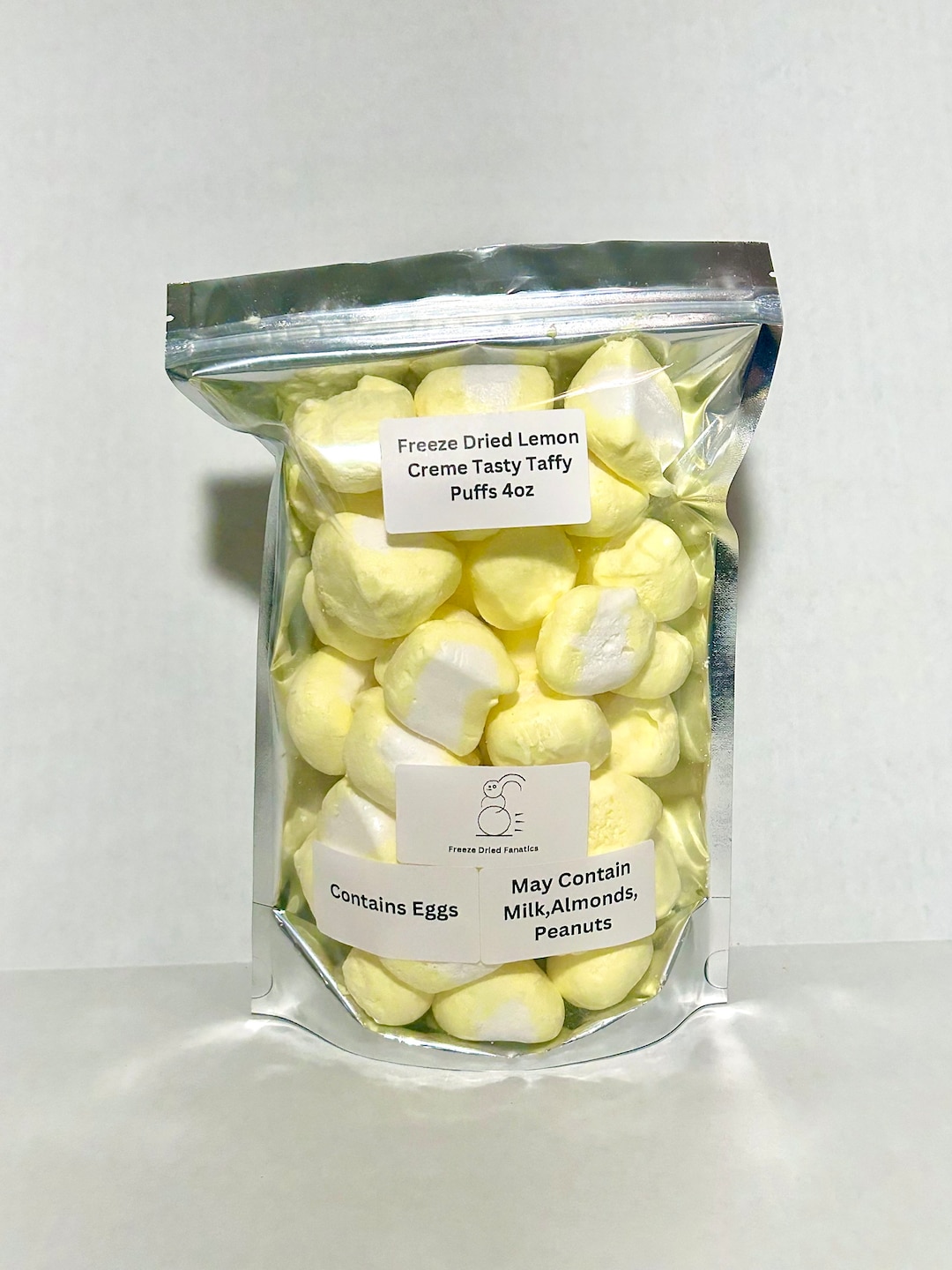Freeze Dried Lemon Creme Salt Water Tasty Taffy Puffs Party Snacks Made ...