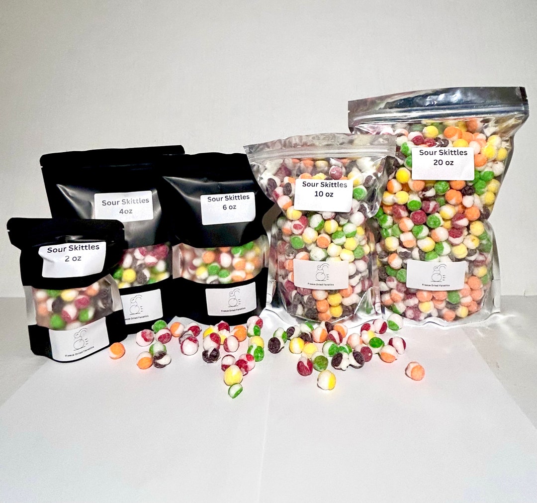 Freeze Dried Candy Sour Rainbow Crunch Party Snacks Made Fresh - Etsy