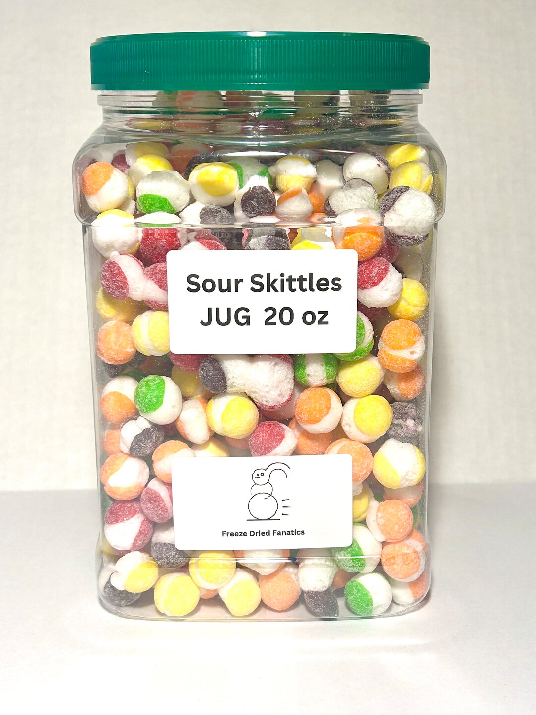 Freeze Dried Bulk Skittles Candy Sour Flavor 54oz Container - Etsy