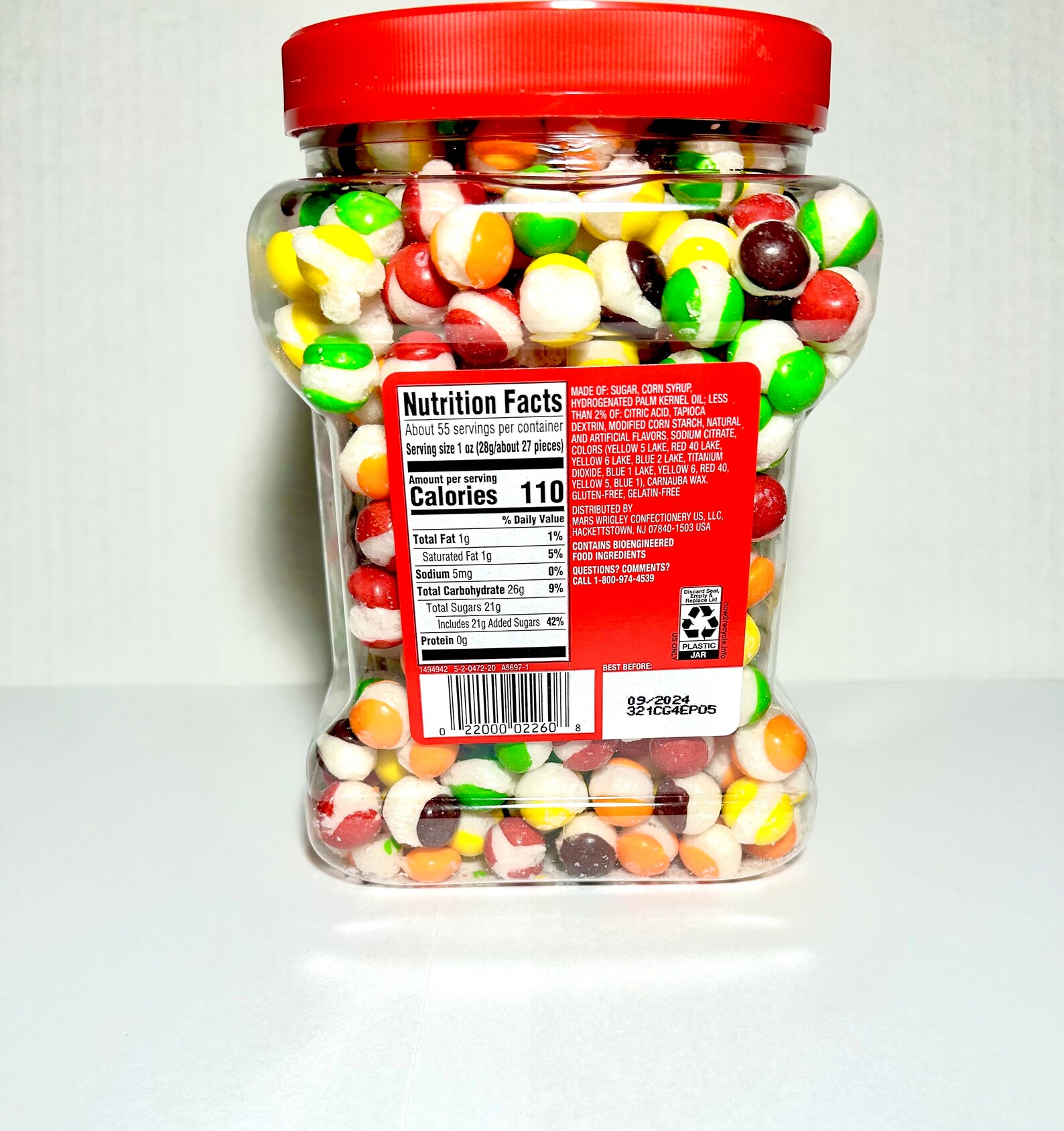 Freeze Dried Bulk Rainbow Crunch Candy Original Flavor 54oz Container ...