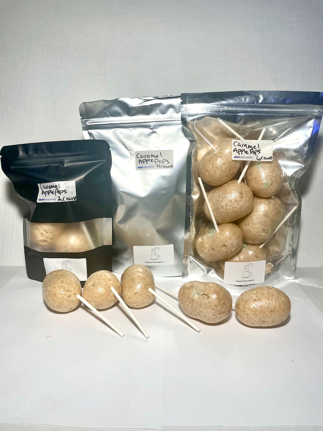 Freeze Dried Caramel Apple Lollipop Candy Party Treats Made Fresh - Etsy