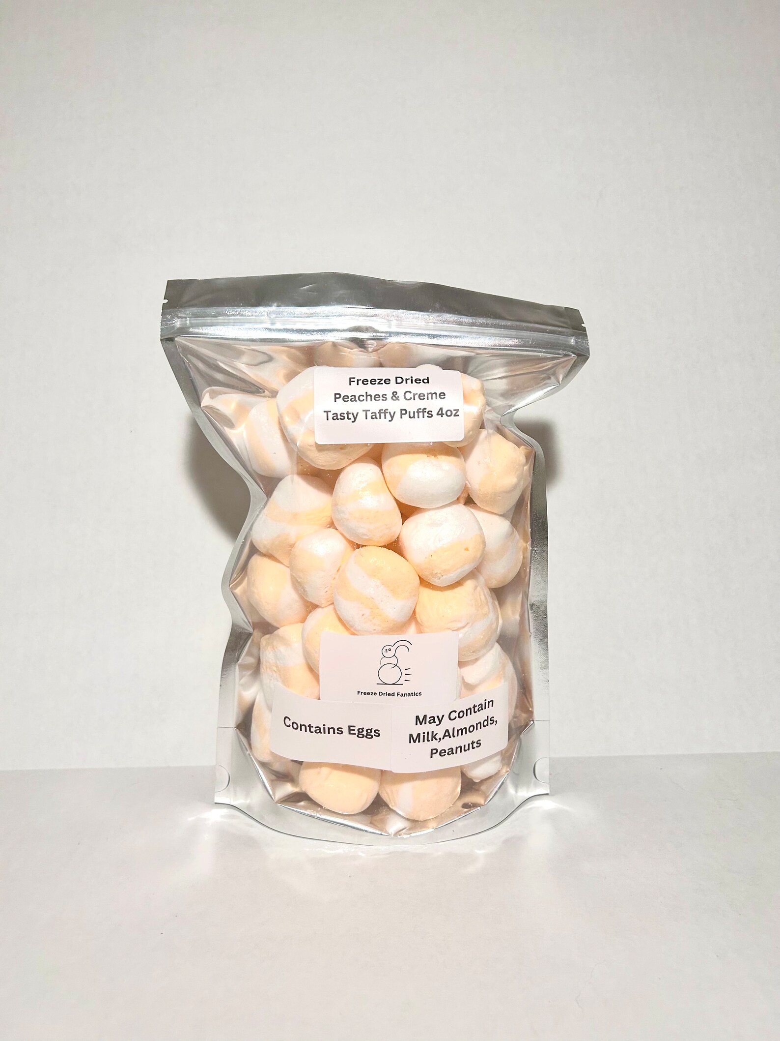Freeze Dried Candy Peaches and Creme Salt Water Tasty Taffy Puffs Party ...