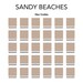 Procreate & Hex Code Color Palette - Sandy Beaches Gradient (30 Colors ...