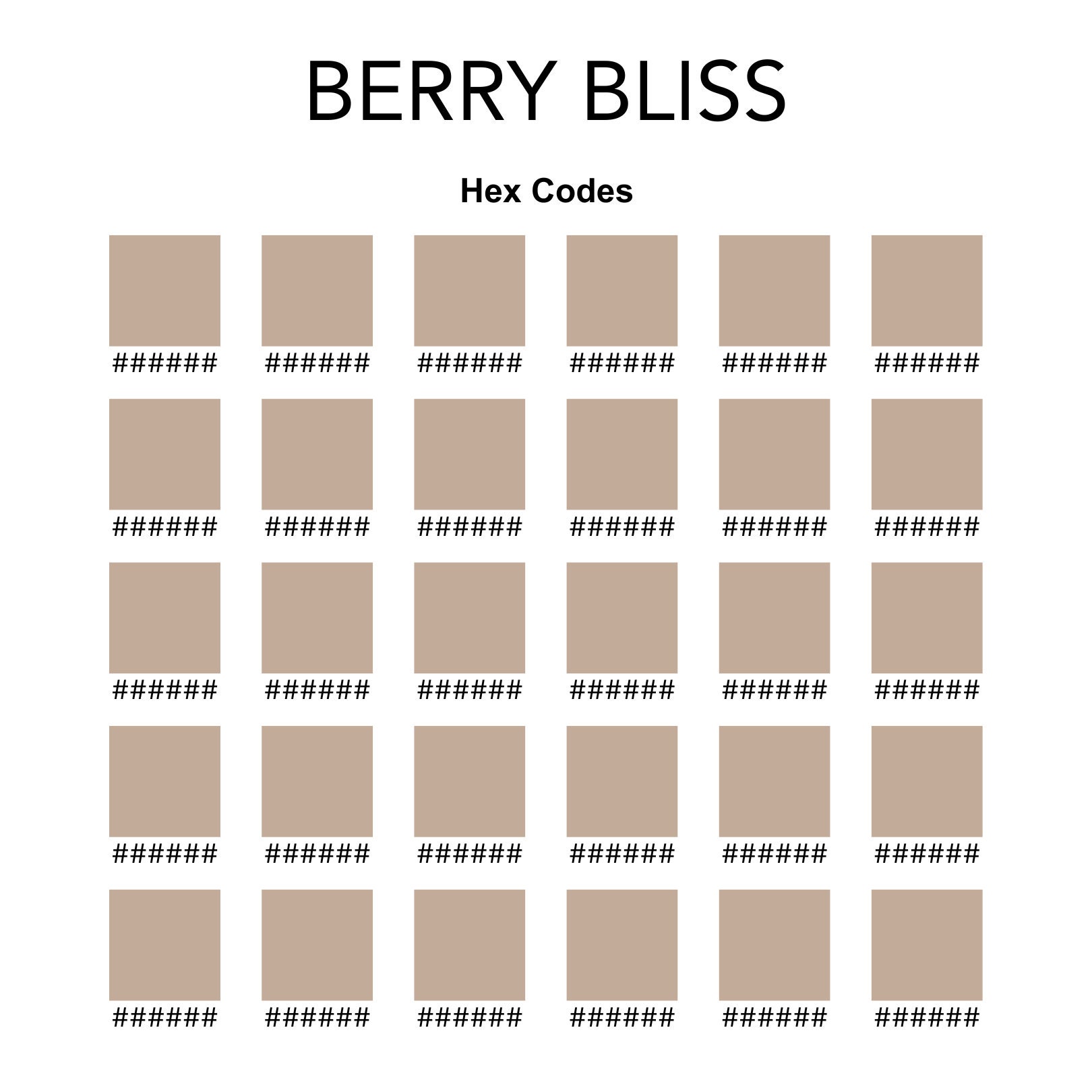 Procreate Color Palette and Hex Code Color Palette Berry Bliss Gradient ...
