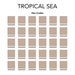 Procreate and Hex Code Color Palette - Tropical Sea Gradient (30 Colors ...