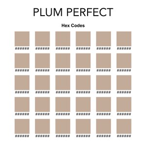 Procreate and Hex Code Color Palette - Plum Perfect Gradient (30 Colors ...