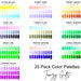 Procreate and Hex Code Color Palette Midnight Blue Gradient 30 Colors ...