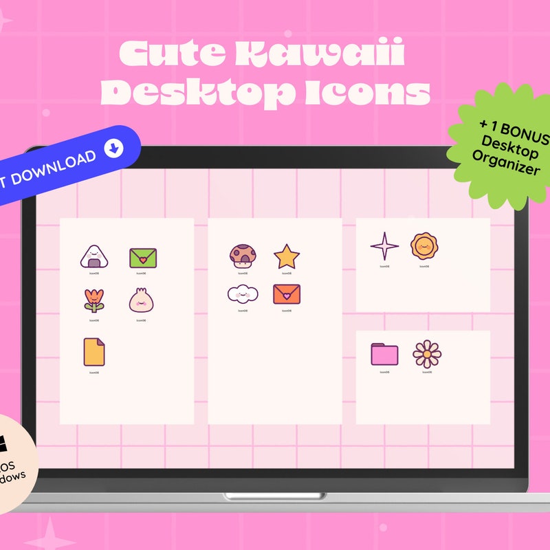 Desktop Icons - Etsy