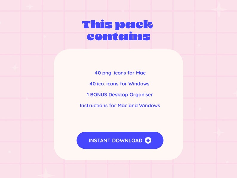 Cute Kawaii Desktop Icon Set | Windows & Mac | Wallpaper | Folder Icons ...