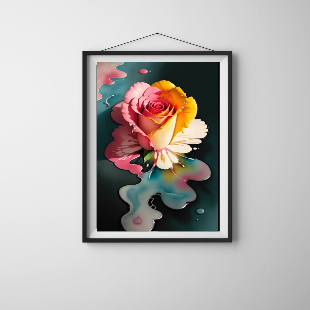 Large Full Coverage Cross Stitch Pattern Blooming Pink Rose / Instant ...