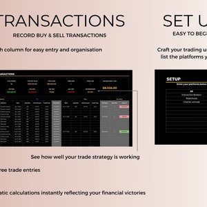 Easy Stocks Tracker Stock Trading Journal Spreadsheet Google Sheets ...