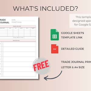 Easy Stocks Tracker Stock Trading Journal Spreadsheet Google Sheets ...