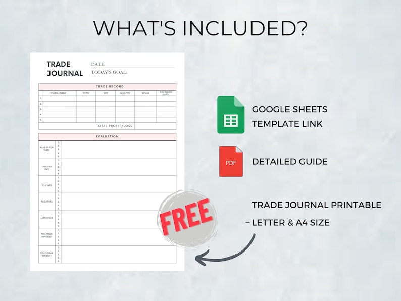 Investment Portfolio Tracker Stock Trading Journal Spreadsheet Google ...