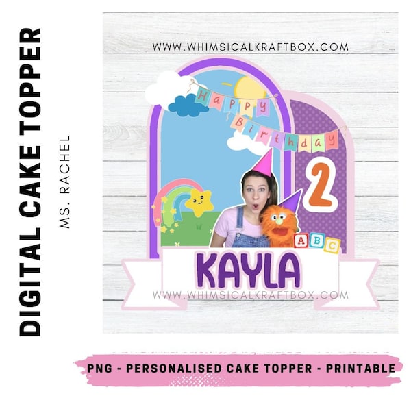 Ms Rachel Cake Topper Png - Etsy