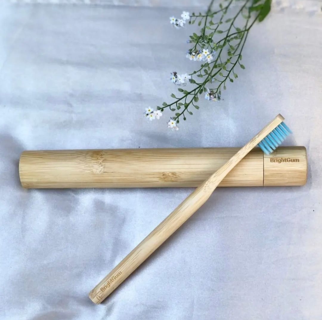 Toothbrush Case for Adult Toothbrushes, Eco Friendly, Bamboo Fibre ...