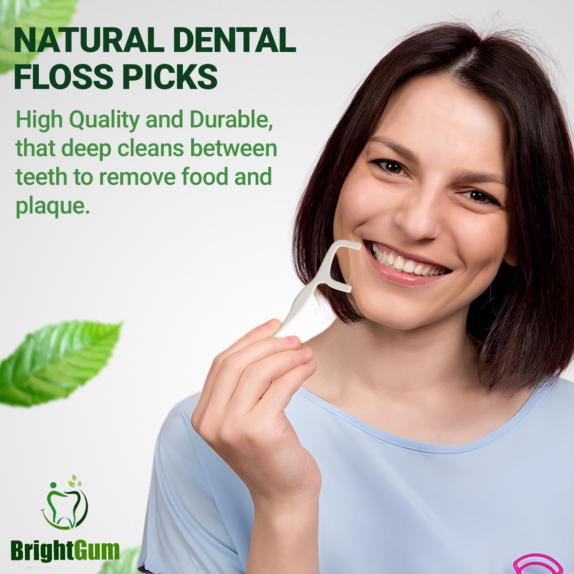 Biodegradable Dental Floss Picks Unwaxed Dental Floss Sustainable and ...