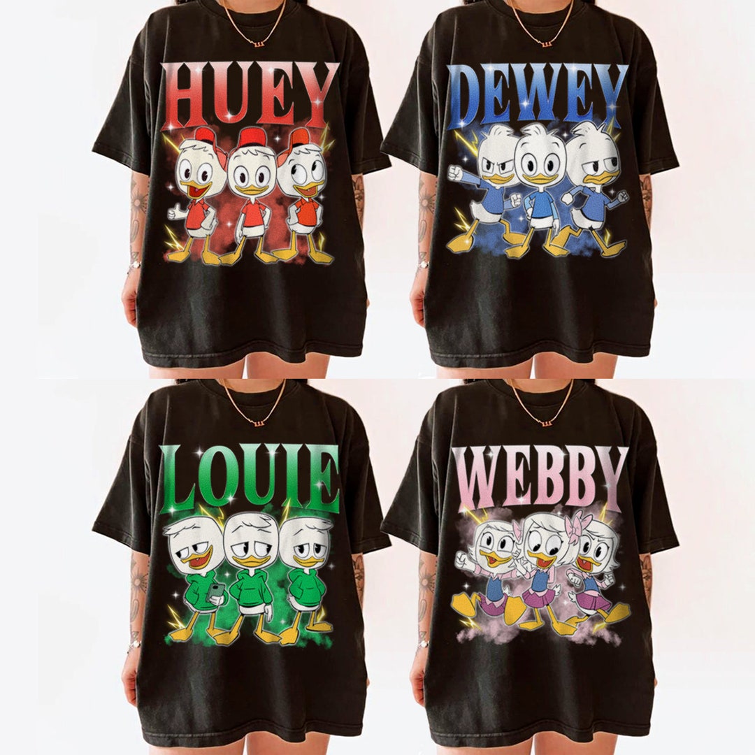 Team Duck Huey Dewey Louie Ducktales Shirt Funny Tee, Scrooge Mcduck ...
