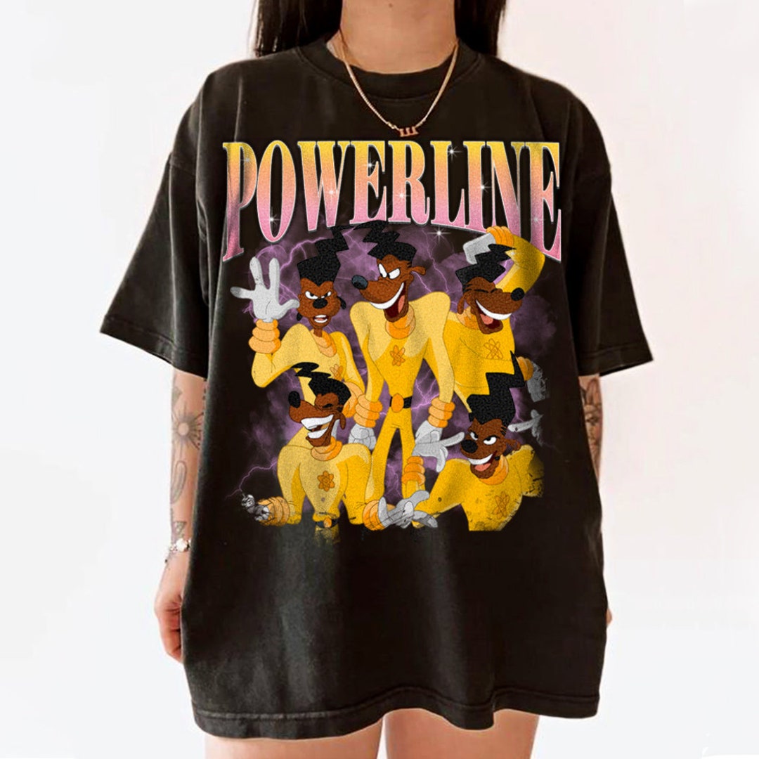 Goofy Tee, Powerline Retro Shirt, 95 Vintage Graphic T-shirt - Etsy