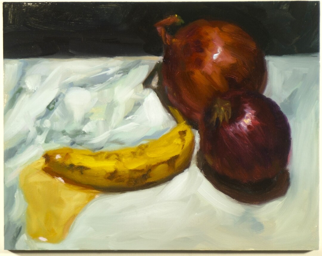 Original Oil Painting of a Normal Banana Still Life, 11in X 14in on ...