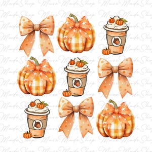 Fall Coquette Bow Png, Retro Fall Pumpkin Bow Png, Pumpkin Coquette Bow ...