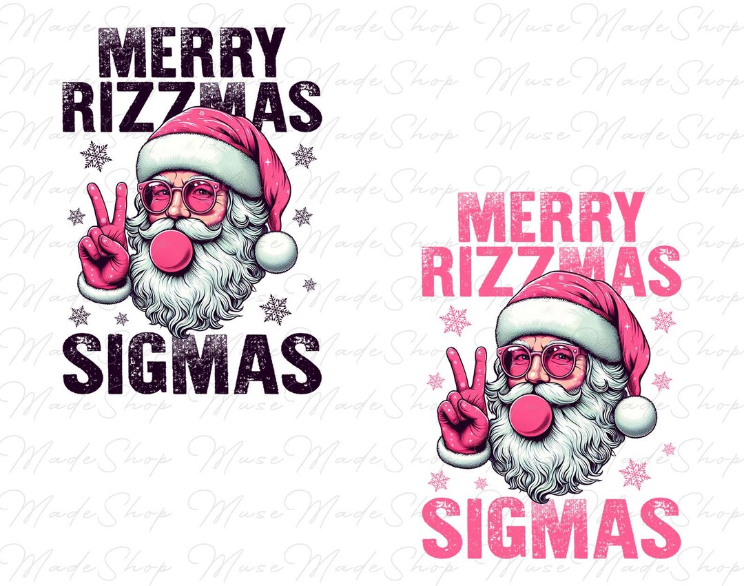 Skibidi Rizzmas Christmas Png, Funny Santa Christmas Design, Santa Bruh ...