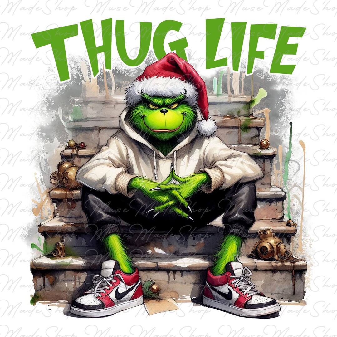 Thug Life Christmas Characters Png, Christmas Movies Png, Merry ...