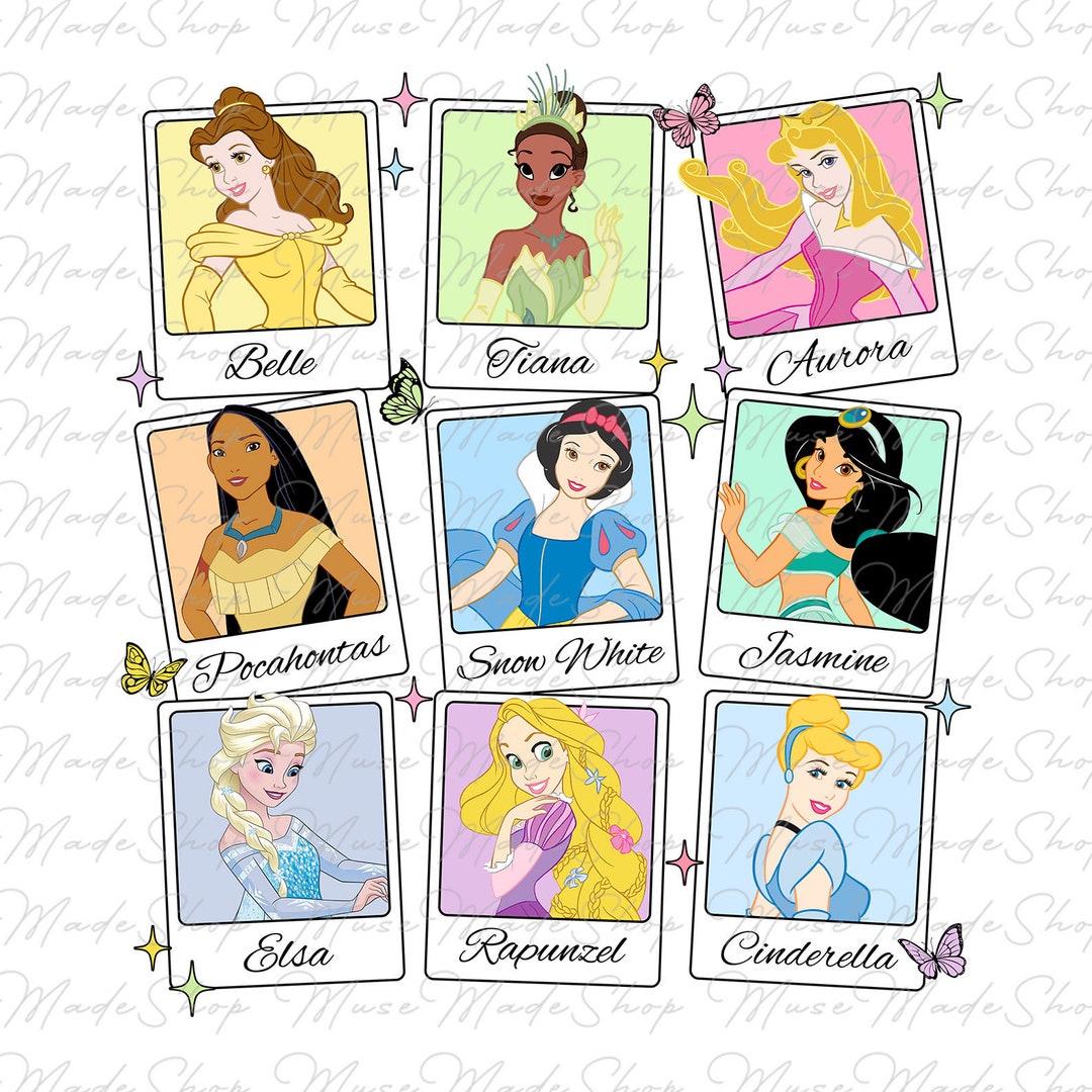 Vintage Princess Png, Princess Vacation Png, Magic Kingdom Png, Family ...