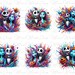 Splash Watercolor Horror Characters Png, Horror Halloween Png, Horror ...