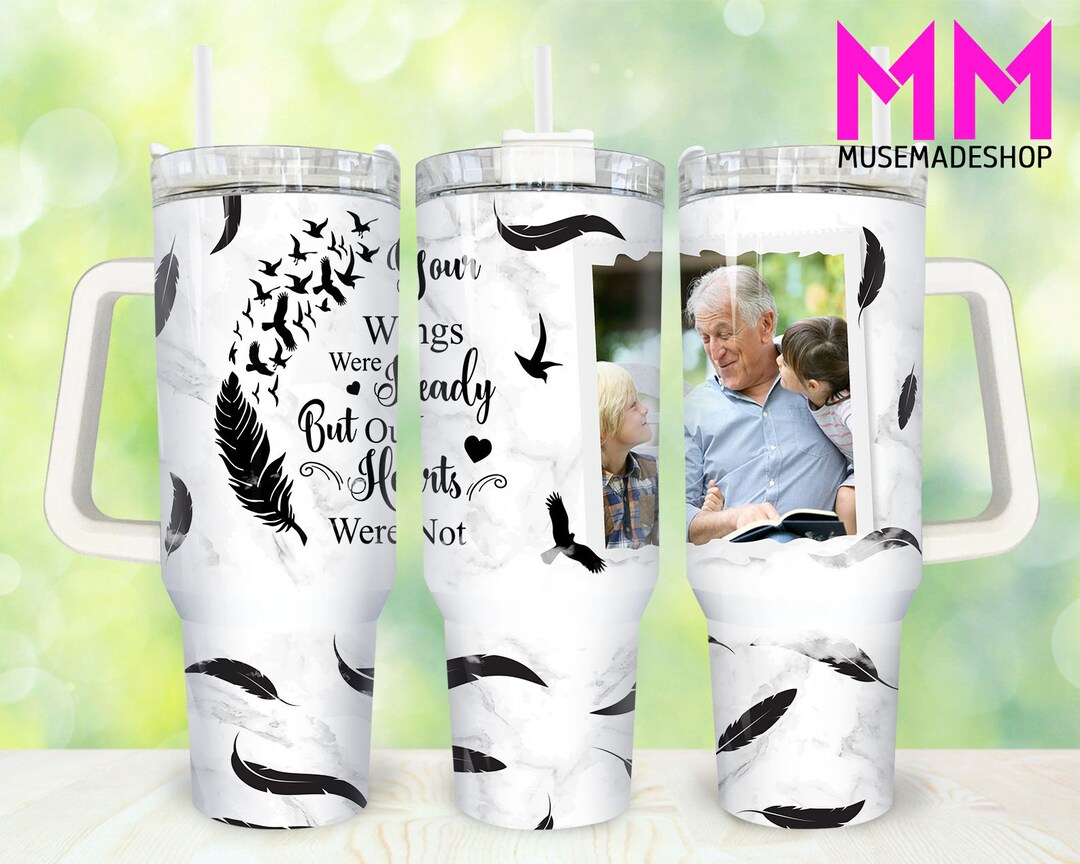 Photo Memorial 40oz Tumbler Png, in Loving Memory Tumbler 40oz Png ...