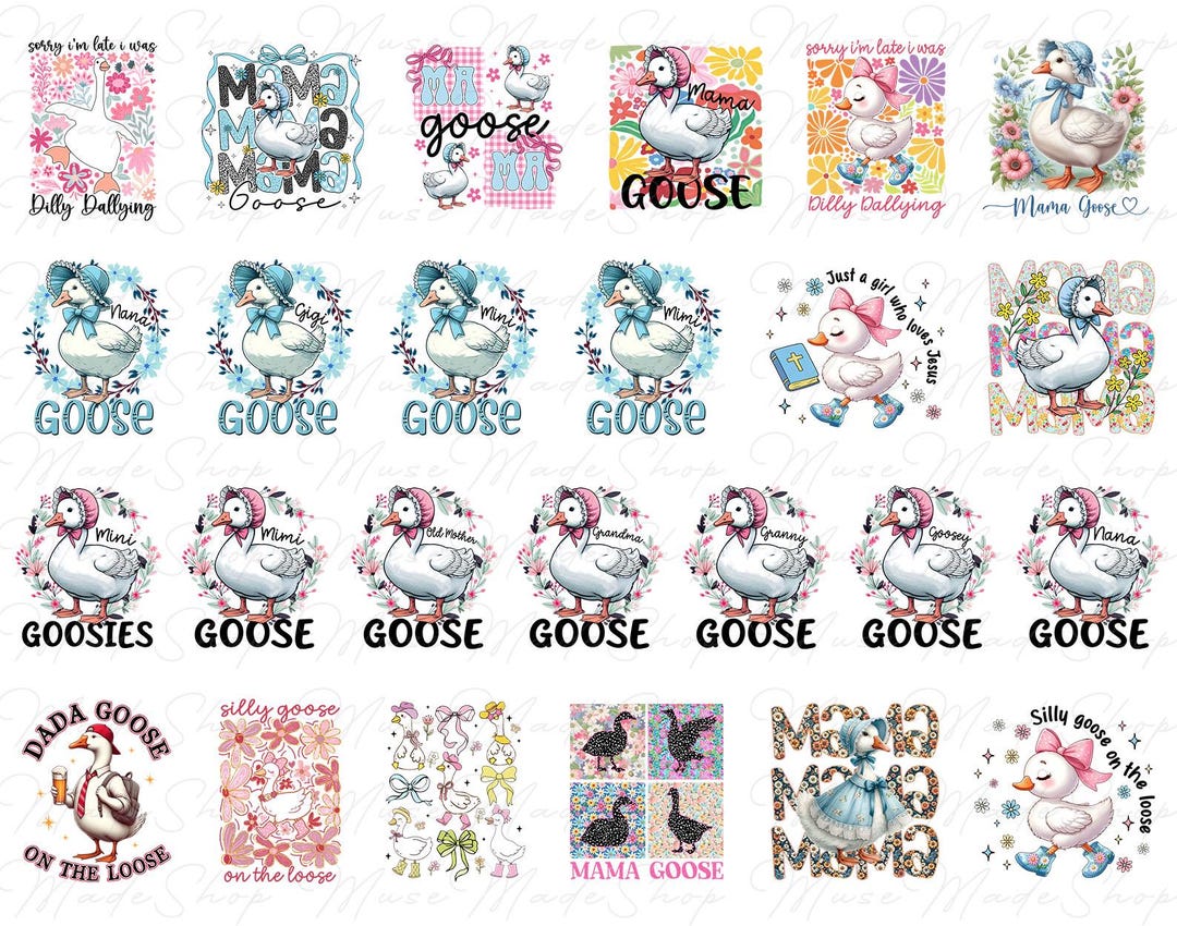 20+ Floral Mama Goose Png, Mama Silly Goose Png, Goose Mama Png, Mother ...