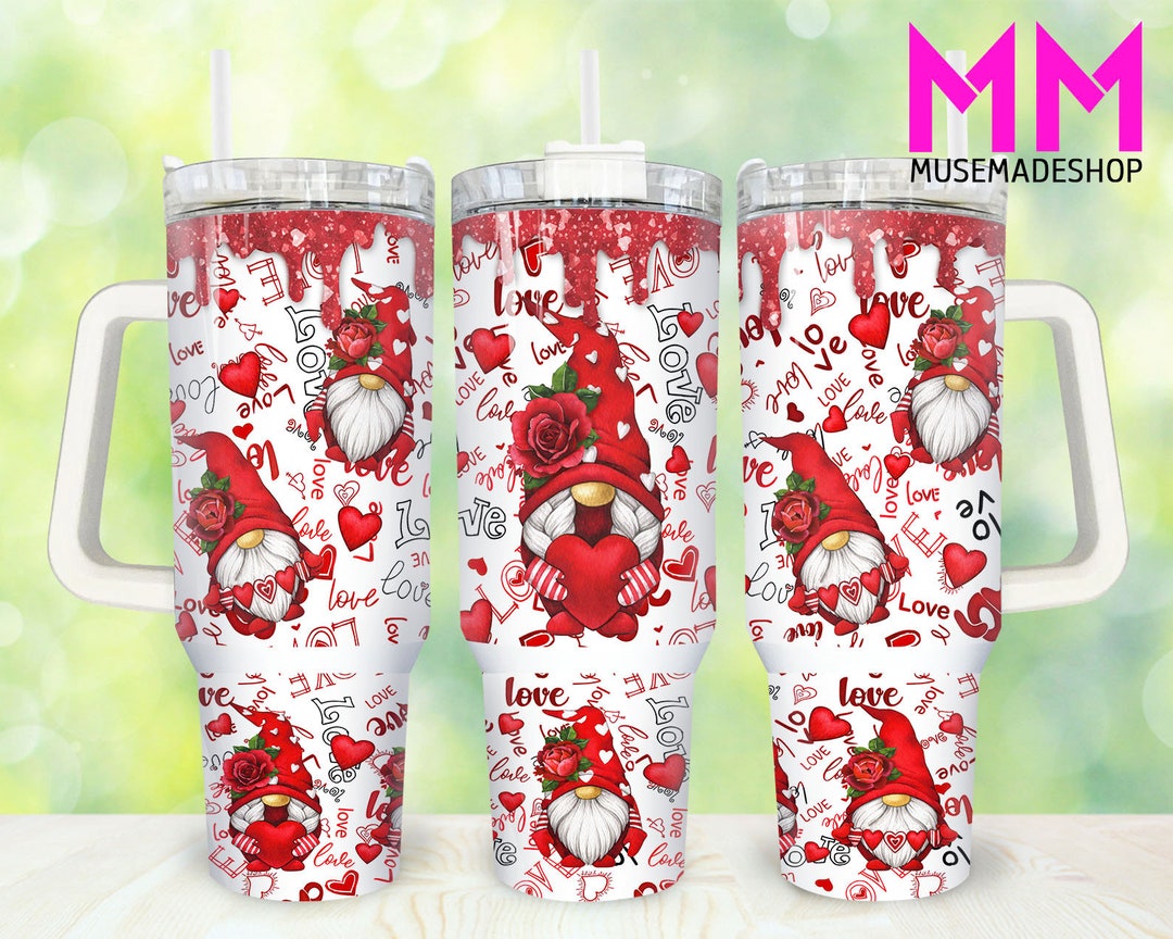 Valentines 40oz Tumbler Png Happy Valentines Day Tumbler 40oz Png
