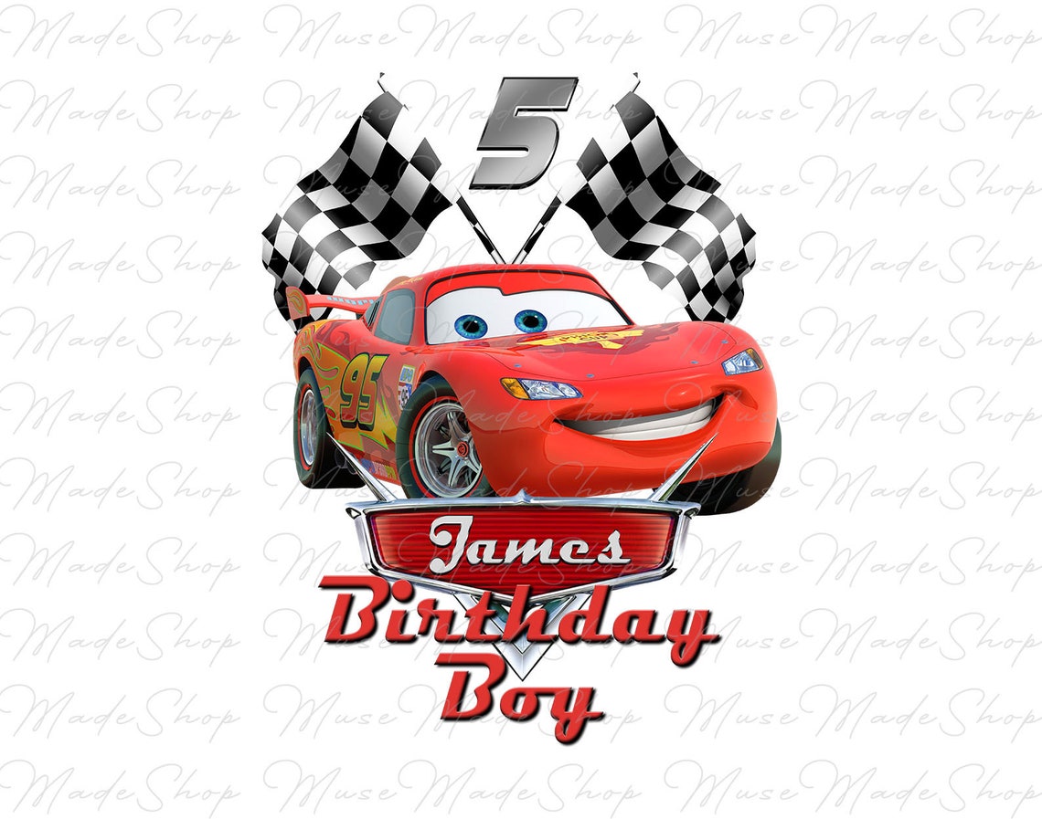 Custom Cars Birthday Boy Png, Birthday Boy Cars Png, Custom Birthday ...