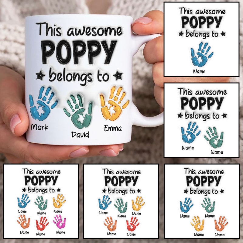 3d Hand With Daddy Prints - Etsy