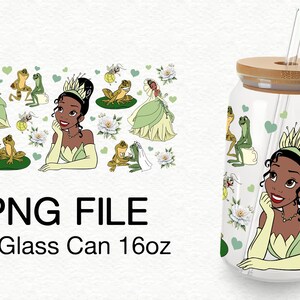 Cartoon Characters 16oz Glass Can Wrap, Cartoon 16 Oz Glass Can Png, 16 ...