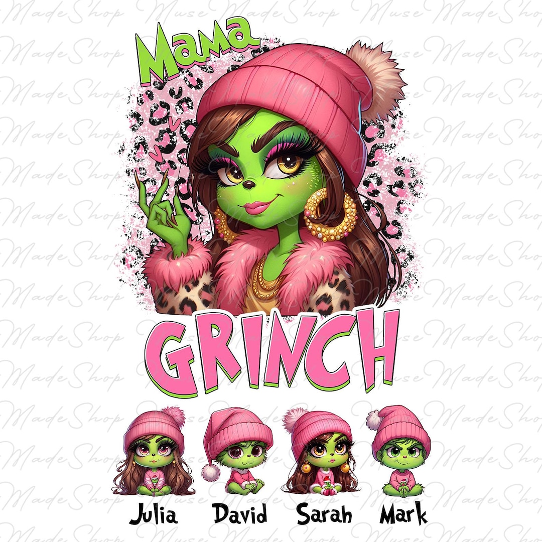 Custom Christmas Mama Kid Name Png, Christmas Mama Png, Merry Christmas ...