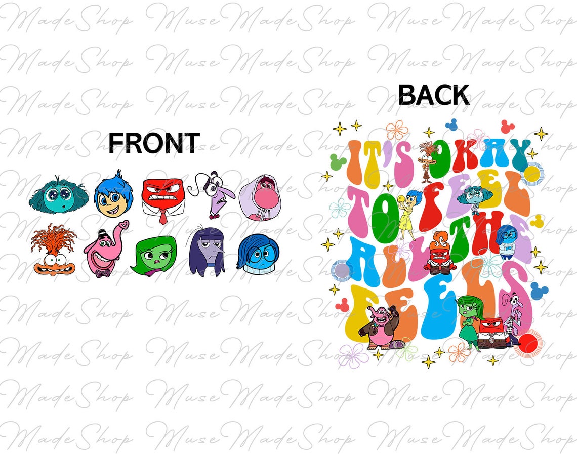 Friends Cartoon Emotions Png, It’s Okay to Feel All the Feels Png ...