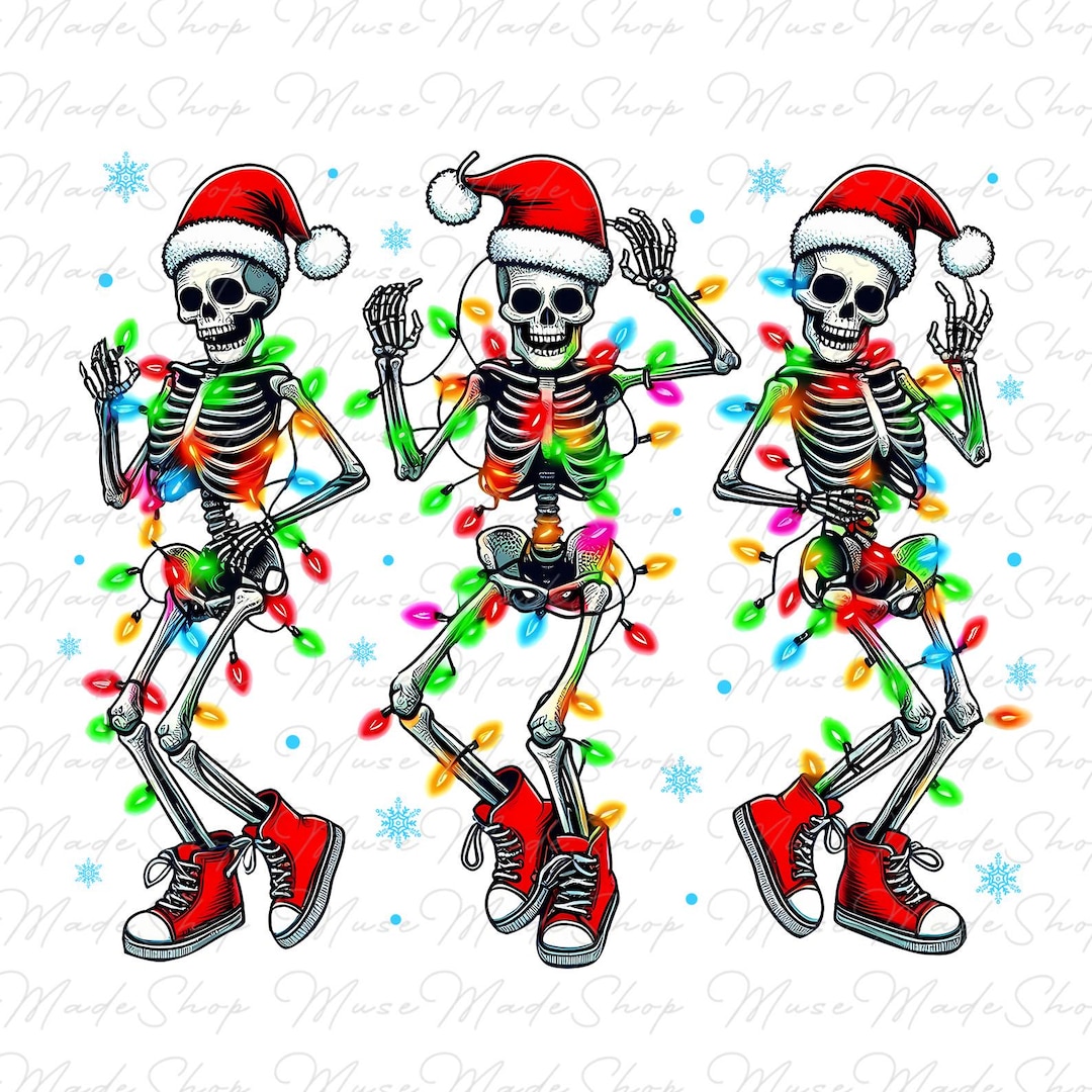 Christmas Dancing Skeleton Png, Christmas Skeleton Png, Skeleton ...