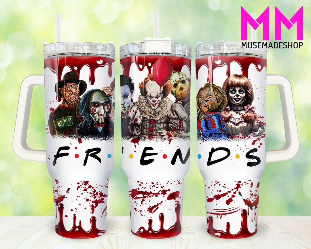 Horror Movies 40oz Tumbler Png, Halloween Tumbler 40oz Png, Halloween ...