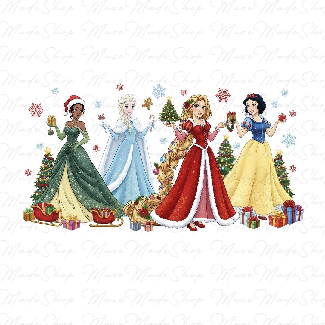 Christmas Princess Character Png, Cute Princess Png, Princess Christmas ...