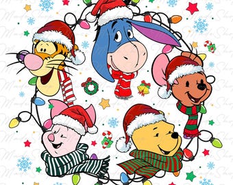 Christmas Bear and Friends Png, Christmas Bear Png, Merry Christmas Png ...
