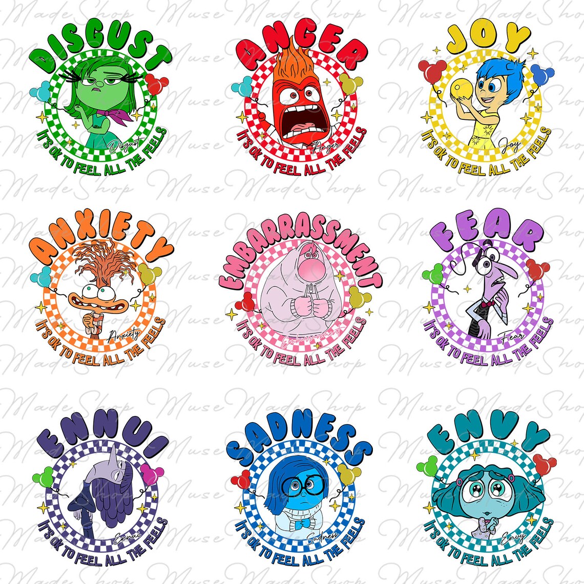 Friends Cartoon Emotions Png, It’s Okay to Feel All the Feels Png ...