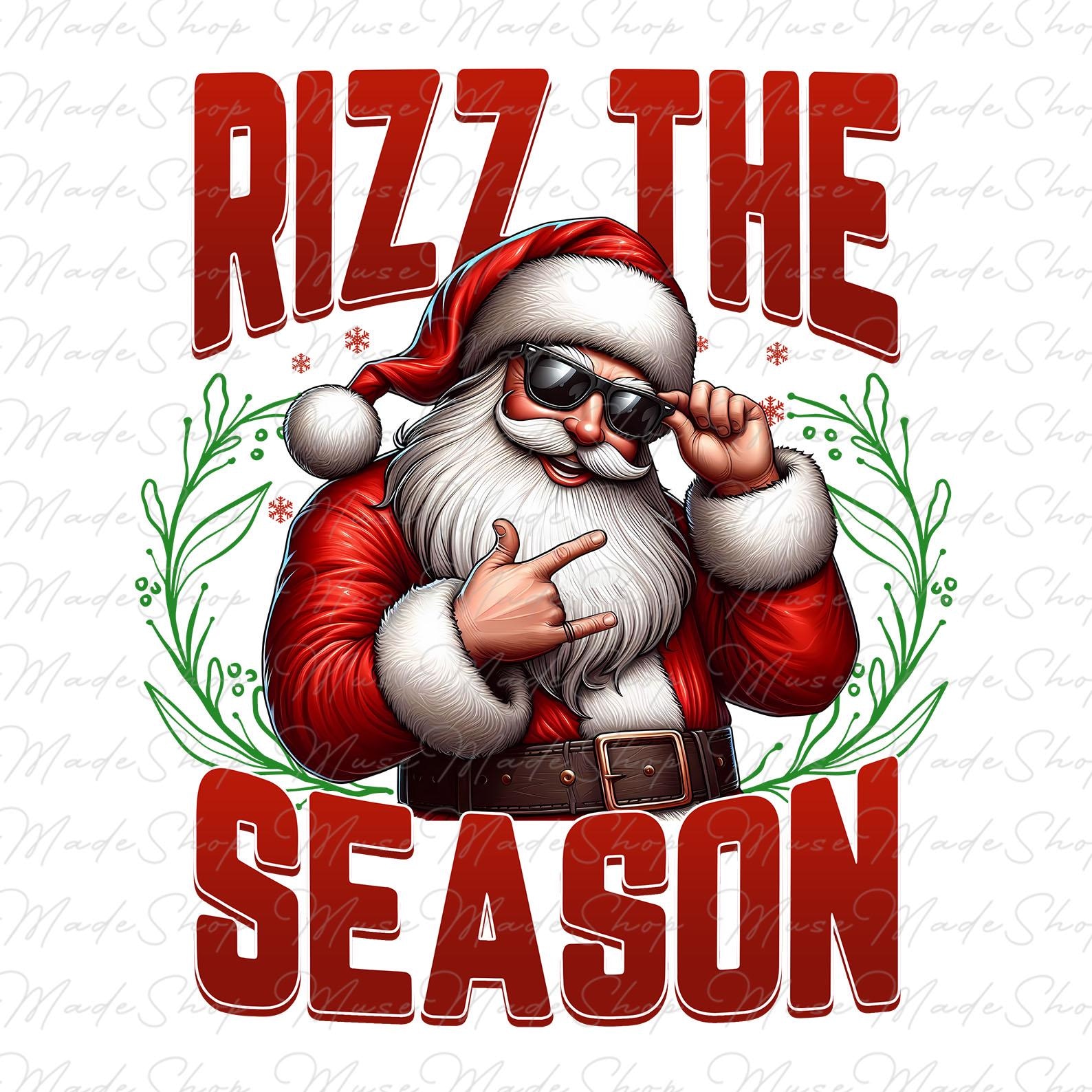Skibidi Rizzmas Christmas Png, Funny Santa Christmas Design, Santa Bruh ...