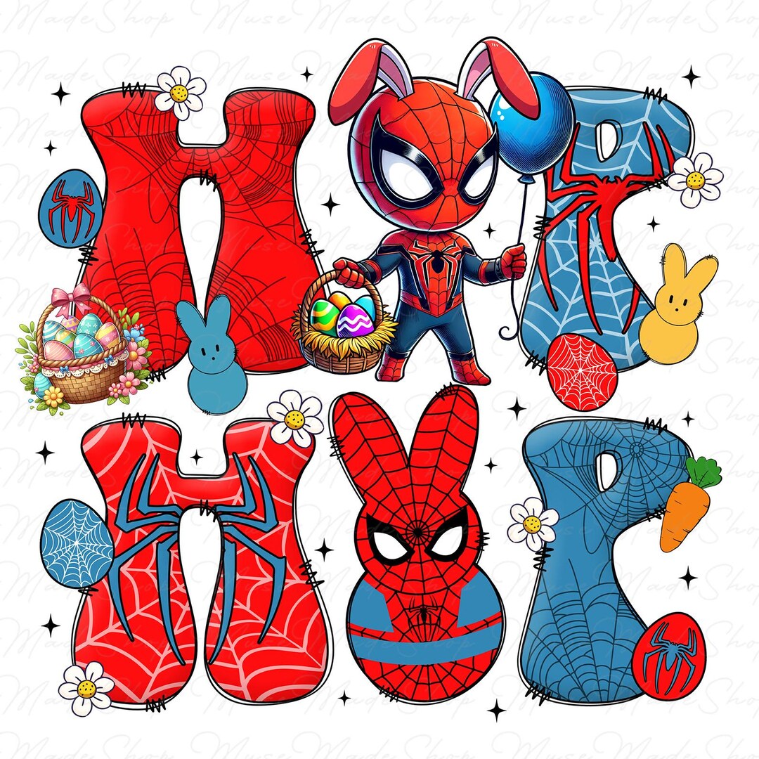 Happy Easter Png, Easter Superhero Png, Easter Cartoon Png, Easter ...