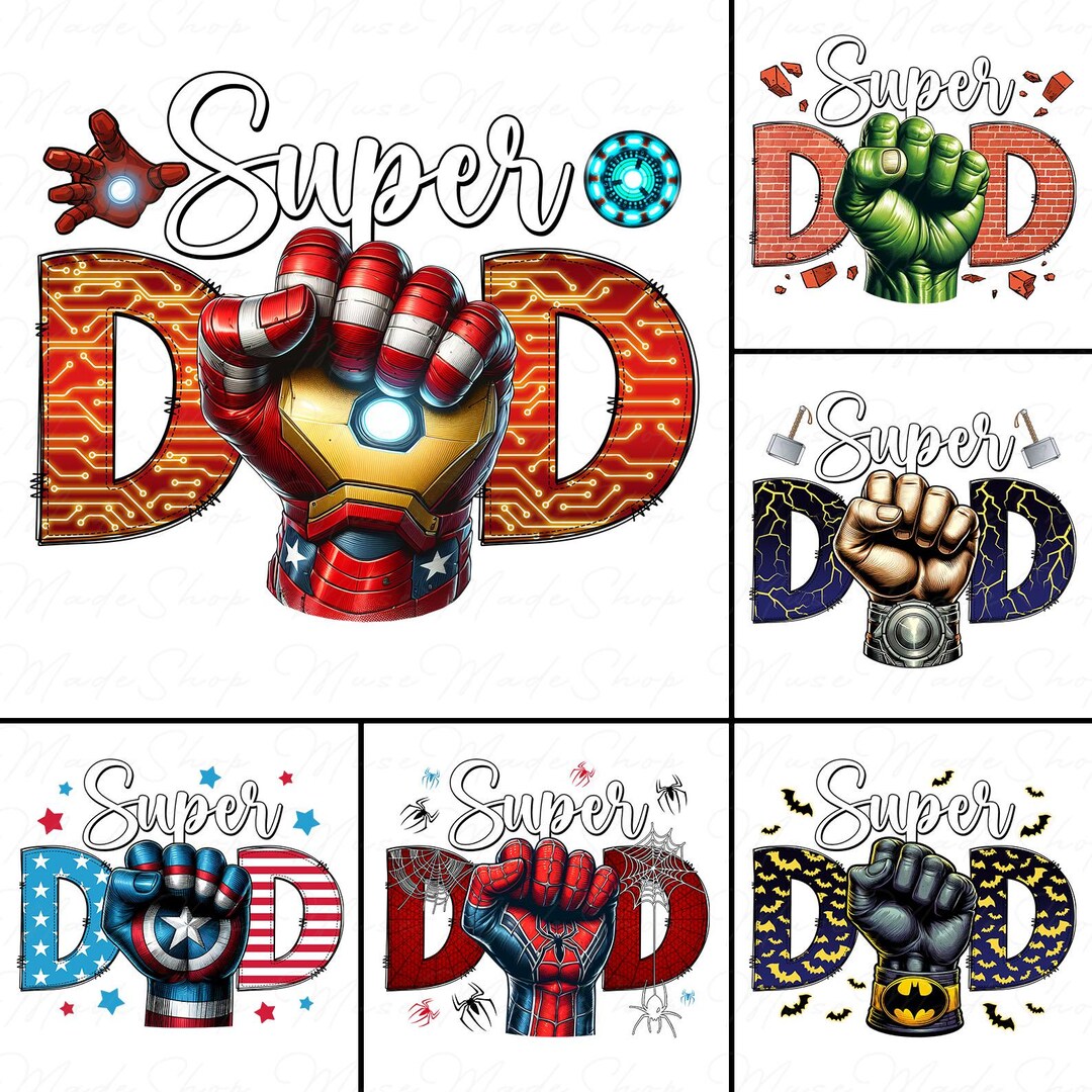 Bundle Superhero Dad Fist Bump Png, Dad Fist Bump Png, Dad Png, Father ...