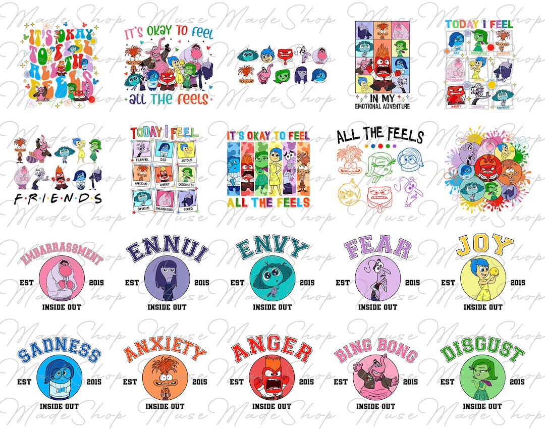 Pack 20+ Cartoon Emotions Png, It’s Okay to Feel All the Feels Png ...